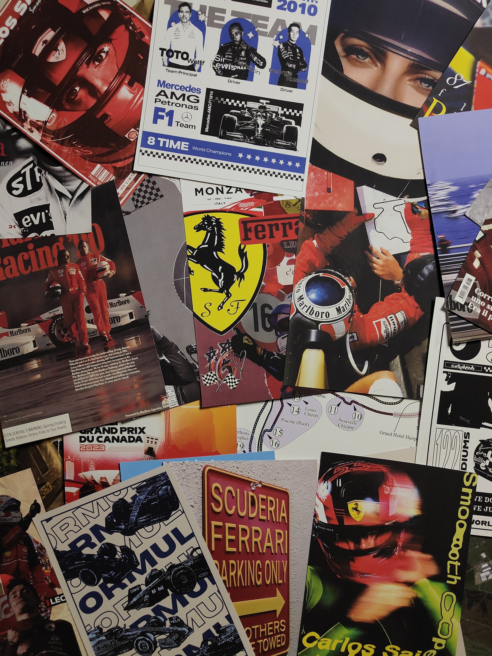 Formula 1 Wall Collage Posters – Reawaken Theory