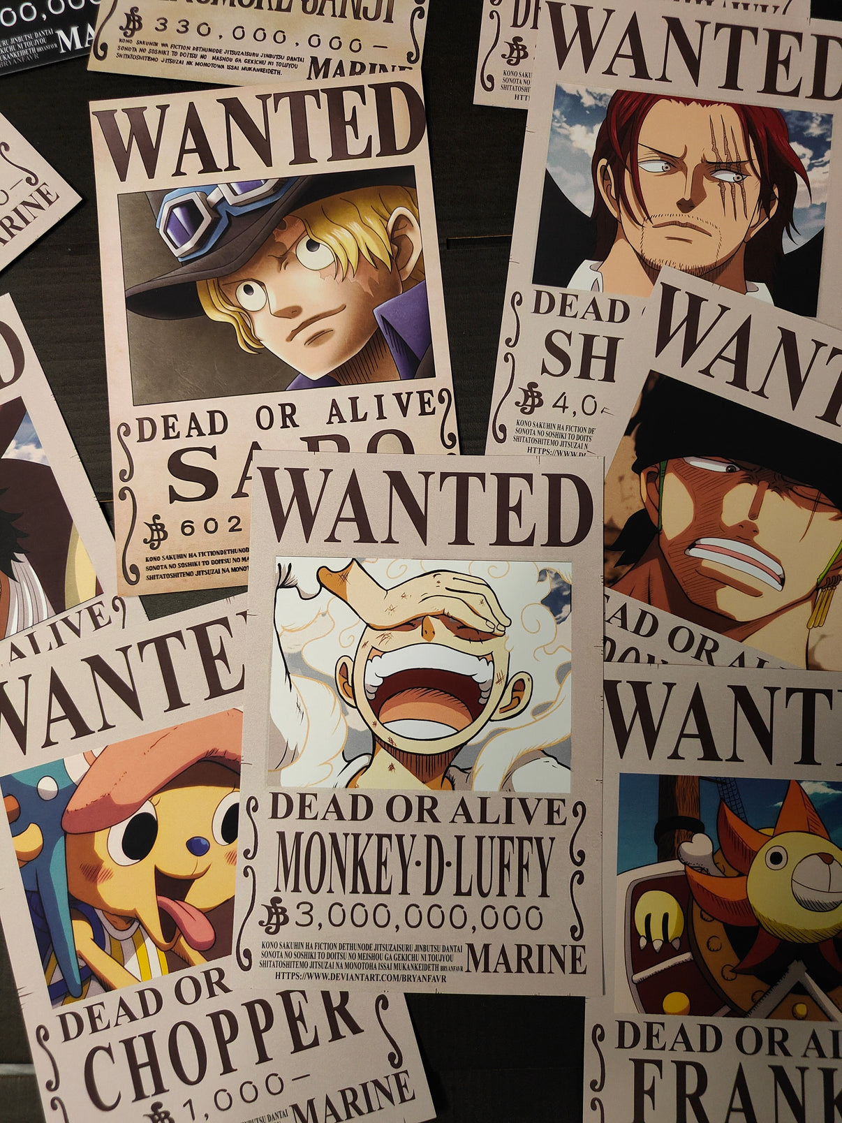 One Piece Wanted Bounty Posters - Wall Collage Posters – Reawaken Theory